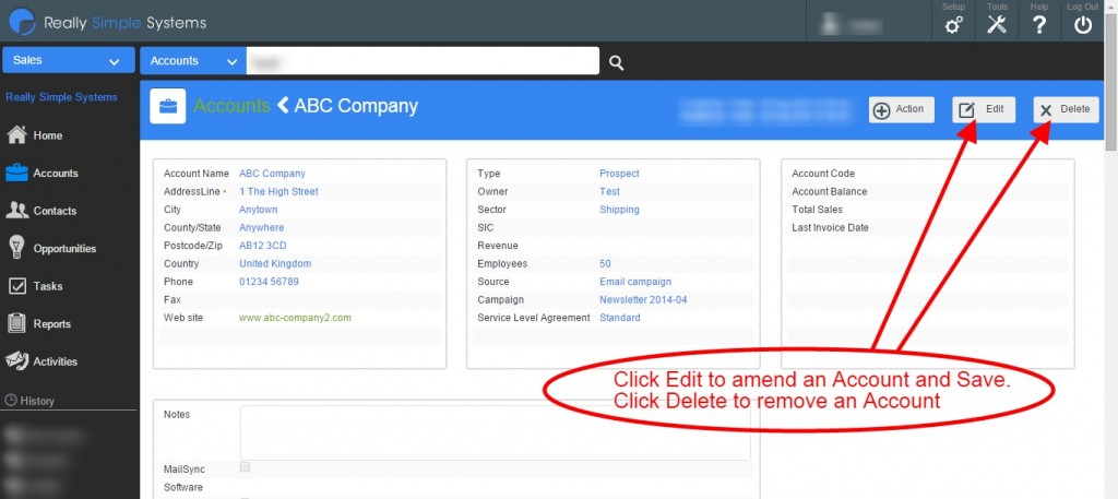 Adding and Editing Accounts