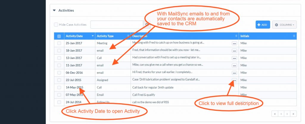 Sending CRM Email to an Individual